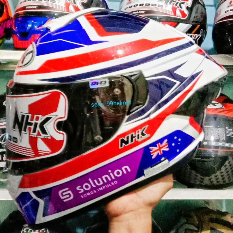 Jual HELM NHK MARK 1 GP EDITION JACOB ROULSTONE #2 SINGLE VISOR FULL ...