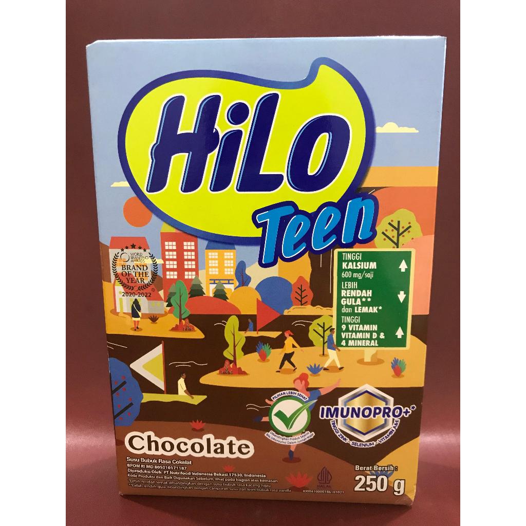 Jual Hilo Teen Chocolate 250G - Minuman Susu Bubuk Rasa Cokelat ...
