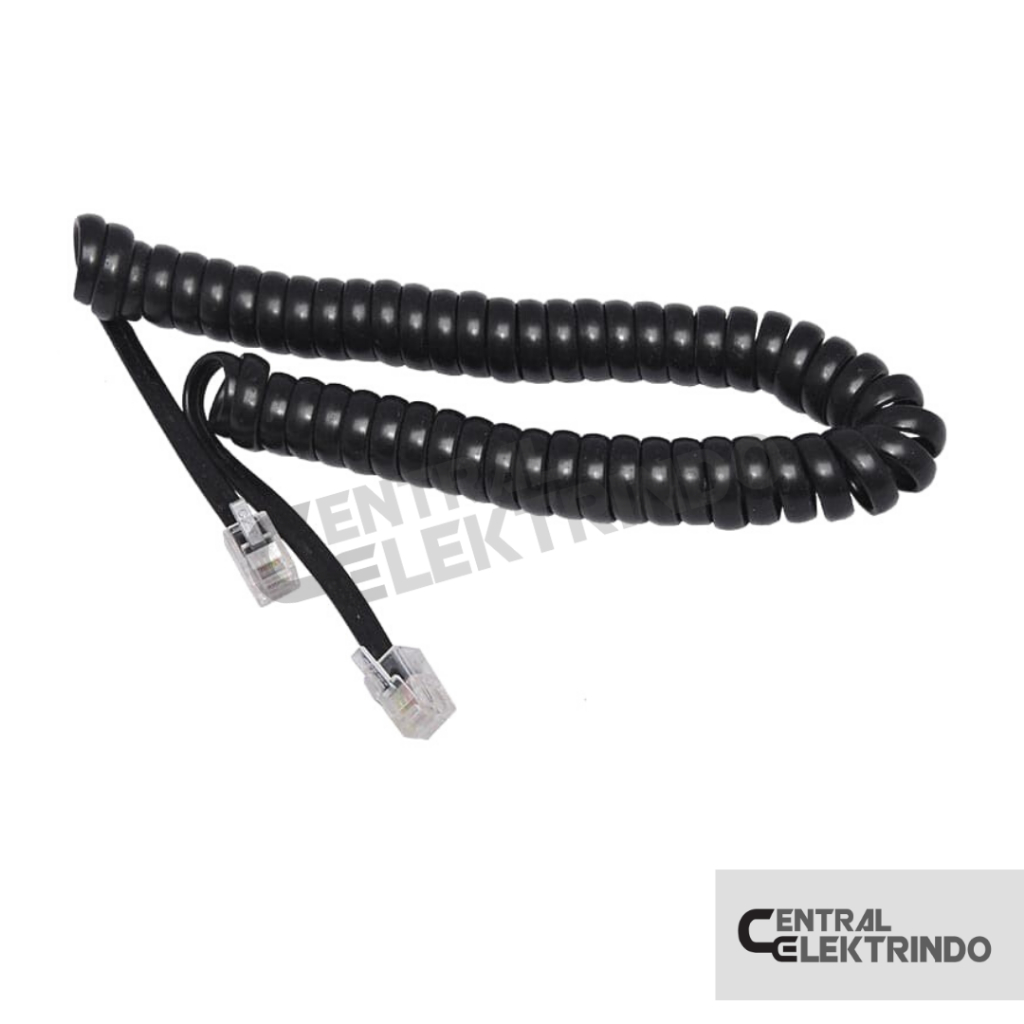 Jual Kabel Telepon Spiral PENDEK / Kabel Gagang Telpon Spiral PENDEK ...