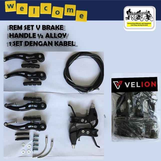 Jual REM SEPEDA MODEL V-BRAKE UNTUK SEPEDA BMX/CTB/MTB/LIPAT | Shopee ...