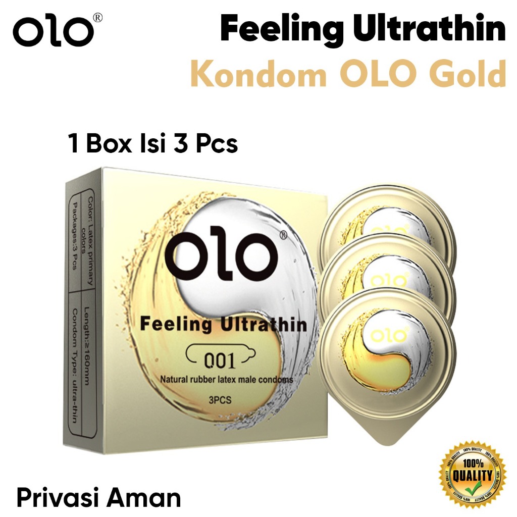 Jual Condom OLO 001 kondom Dengan 3 Sensasi Bahan Latex Natural Ultra Tipis ORIGINAL Privasi ...
