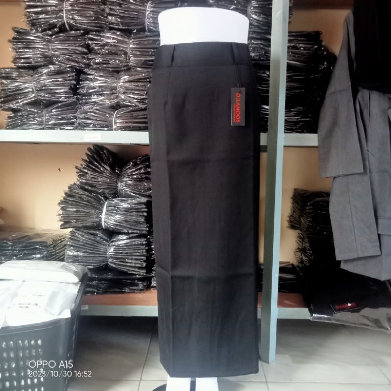 Jual ROK KERJA WANITA KANTORAN/ROK FORMAL MODEL SPAN REMPEL BELAKANG ...