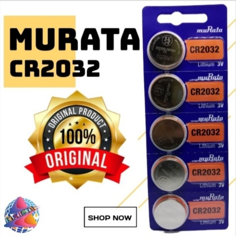 Jual Baterai Murata CR2032 Original Lithium 3 Volt batre cr 2032 | Shopee Indonesia