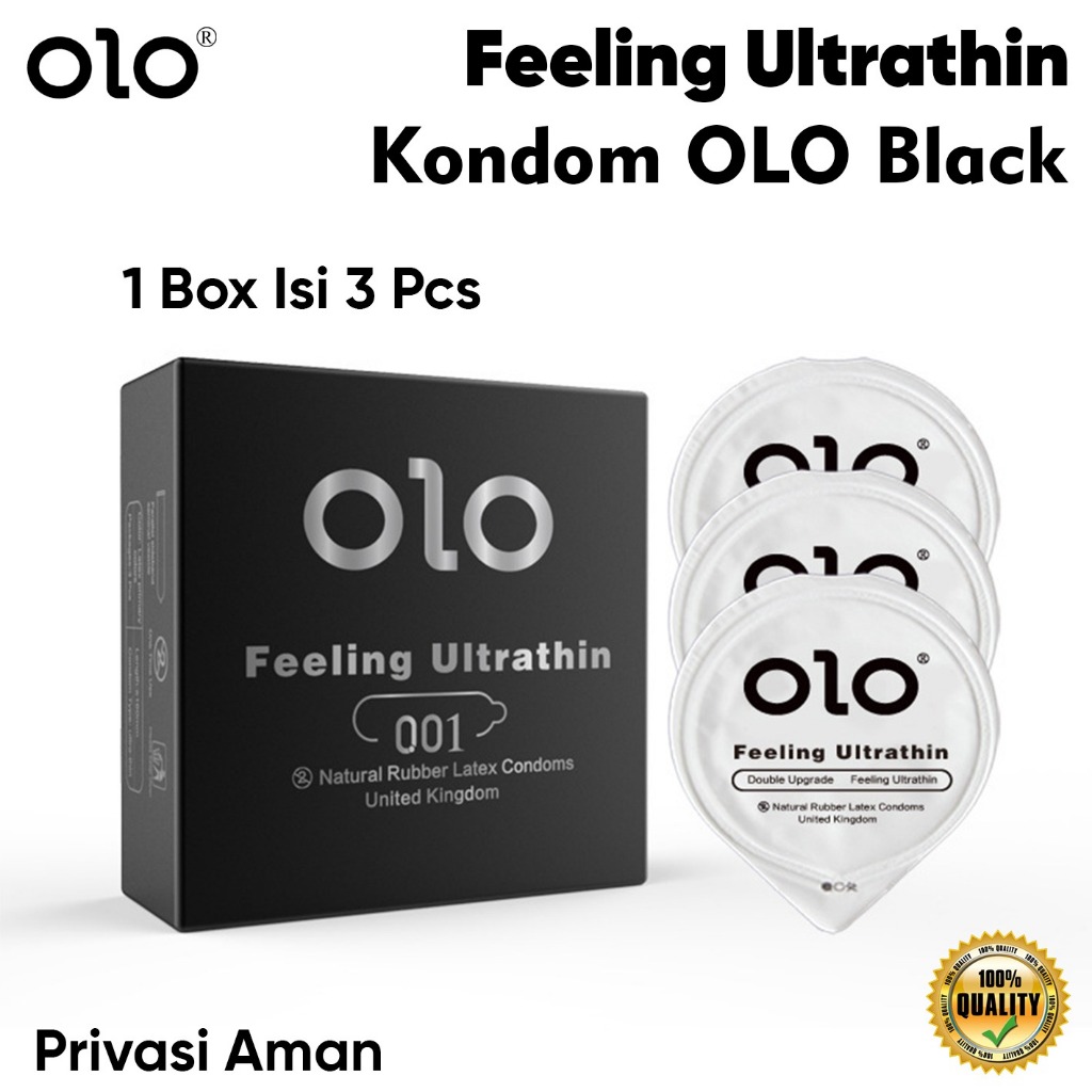 Jual Condom OLO 001 kondom Dengan 3 Sensasi Bahan Latex Natural Ultra Tipis ORIGINAL Privasi ...