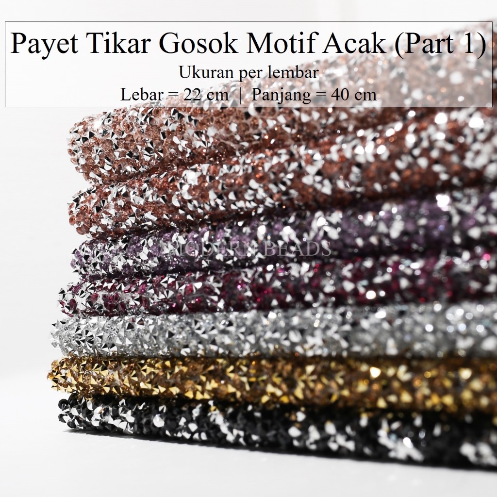 Jual [1 LEMBAR] Diamond Tikar / Crystal Tabur/ Payet Tabur / Payet ...