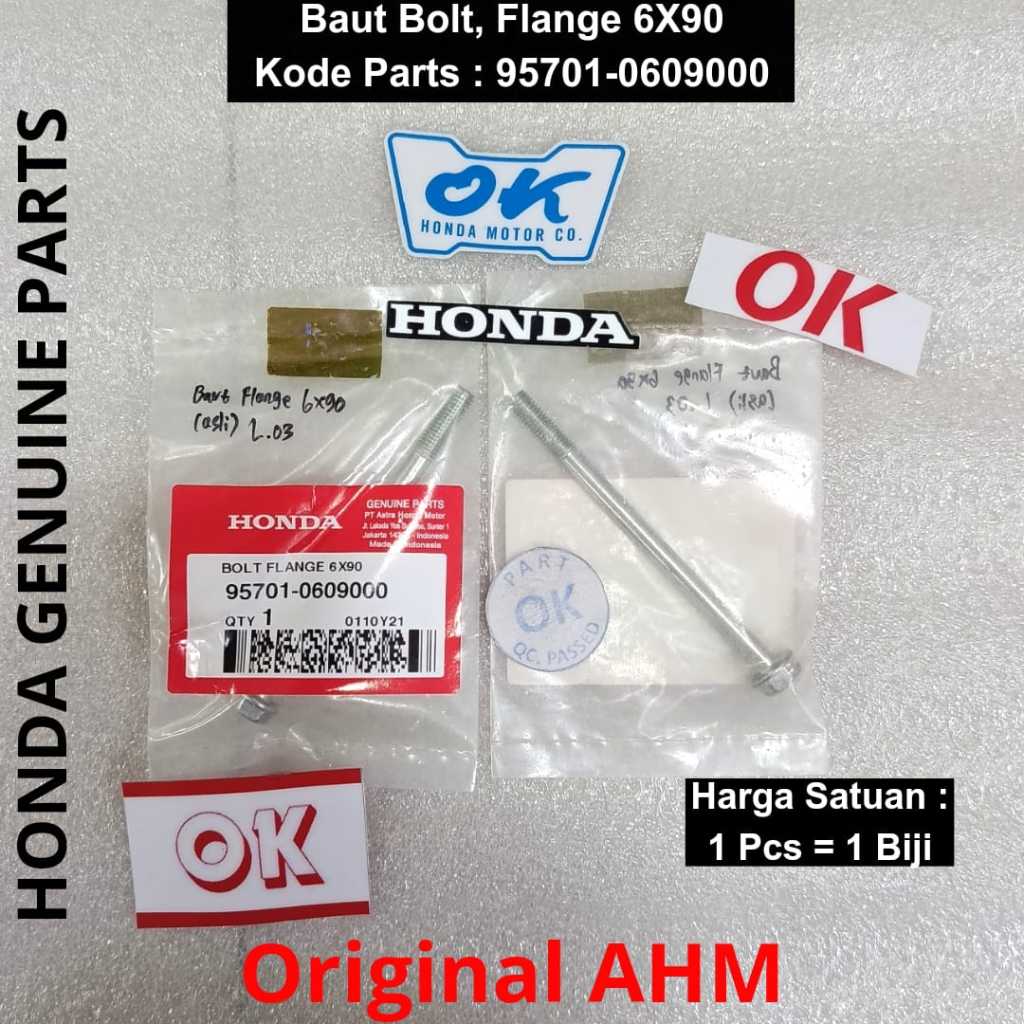Jual 95701 0609000 Baut Bolt Flange 6x90 Beat eSP K81 Scoppy eSP K93 ...