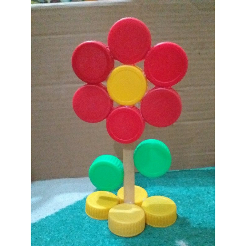 Jual Bunga Dari Tutup Botol/Kerajinan Tangan/Karya Dari Limbah/Sovenir ...