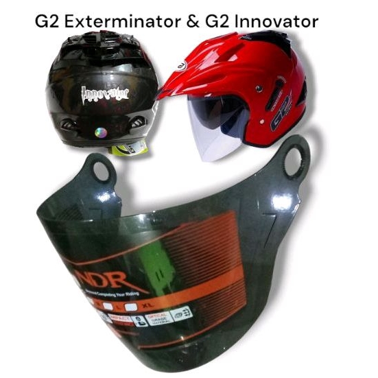 Jual (NDR-4) Kaca Helm G2 Exterminator Dan G2 Innovator All Varian Helm ...