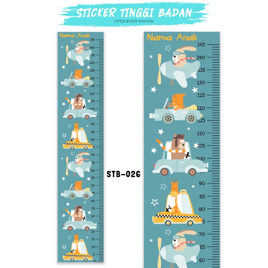 Jual Stiker Pengukur Tinggi Badan Anak SD Dinding Aesthetic - Custom ...