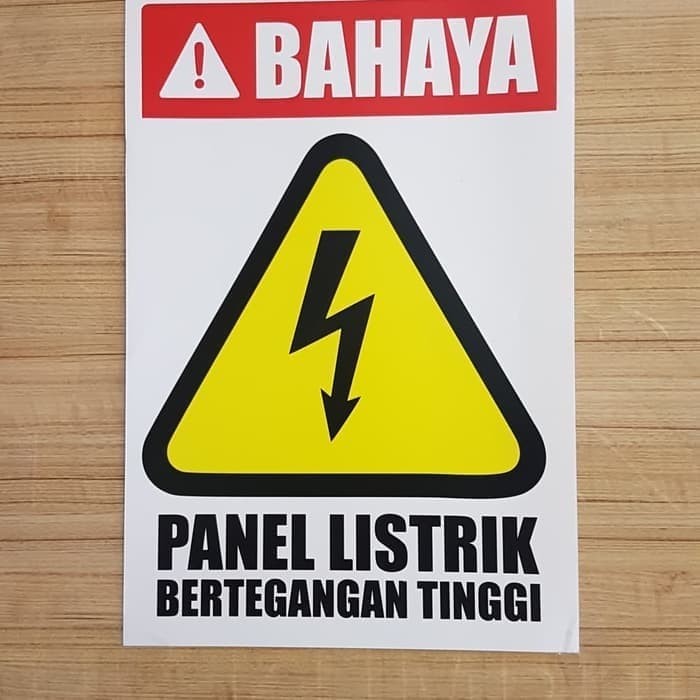 Jual Sign Sticker Bahaya Panel Listrik Ukuran 15cm x20cm | Shopee Indonesia