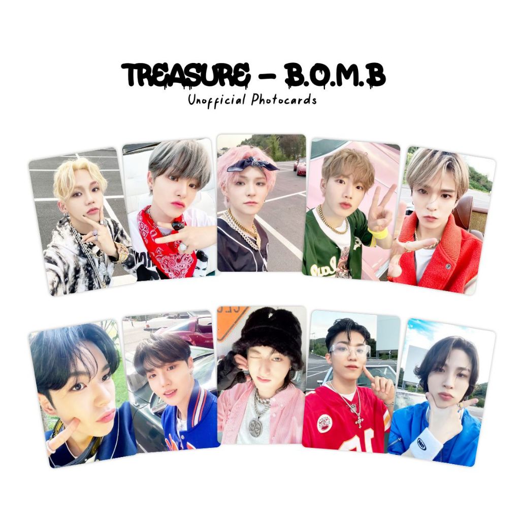 Jual Photocard Premium Treasure BOMB Per Member Unofficial | Shopee ...