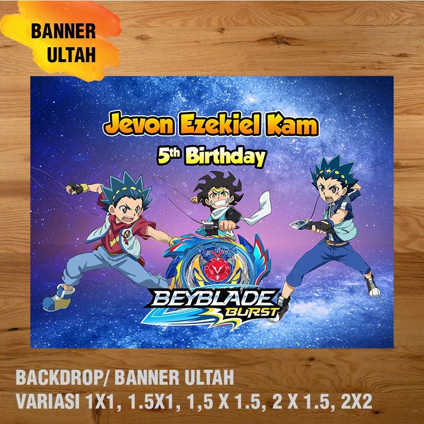 Jual BEYBLADE BANNER/ BACKDROP/ SPANDUK ULANG TAHUN UL-TAH | Shopee ...