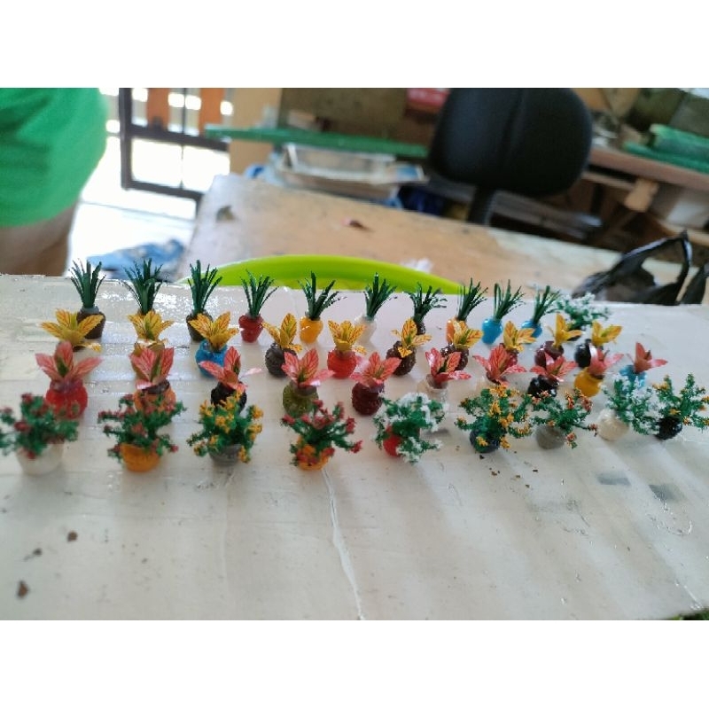 Jual Miniatur Bunga Pot / Bunga Hias Skala 1:50 | Shopee Indonesia