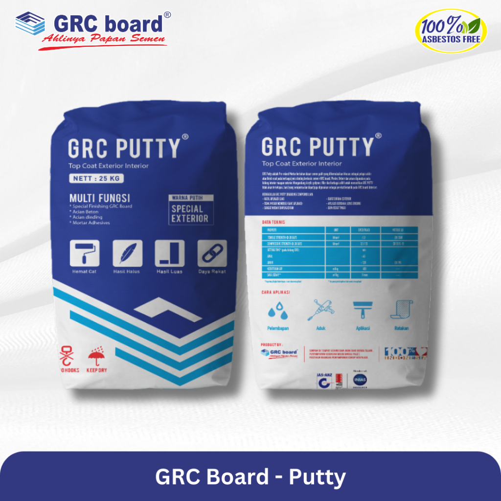 Jual GRC Board Putty Top Coat - Compound Dempul Kompon 4Kg/25Kg ...