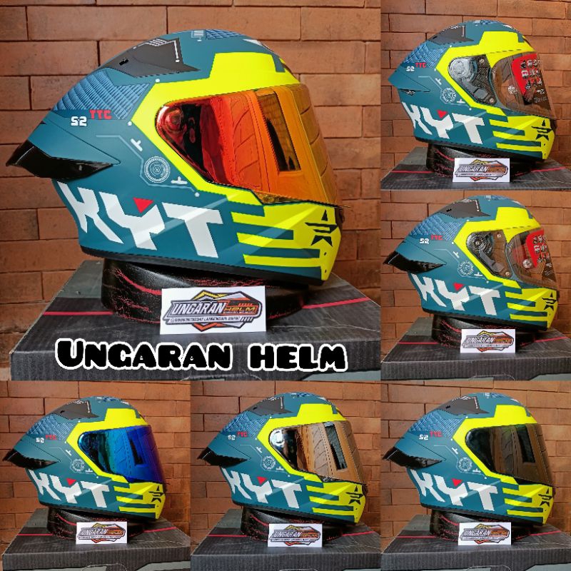 Jual HELM KYT TT COURSE FUSELAGE YELLOW DOFF PAKET GANTENG | Shopee Indonesia