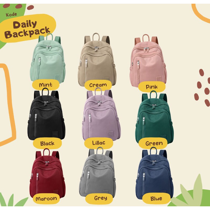 Jual daily backpack colorful (BOOKED) | Shopee Indonesia