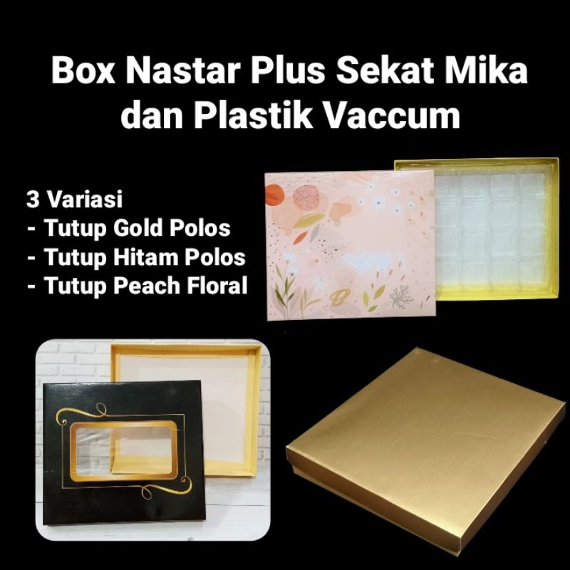 Jual Box Nastar Plus Sekat Mika dan Plastik Vaccum | Shopee Indonesia