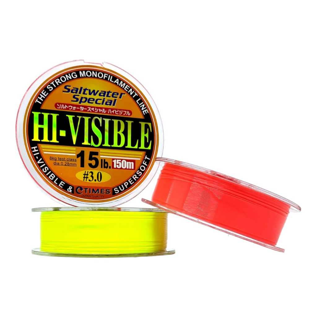 Jual Senar Pancing Hi-Visible CTimes Panjang 150M Kekuatan 15-25lbs ...