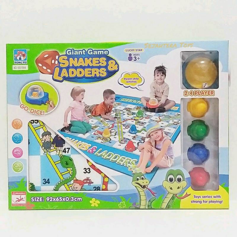 Jual Mainan Ular Tangga Giant Game Snakes & Ladders | Shopee Indonesia