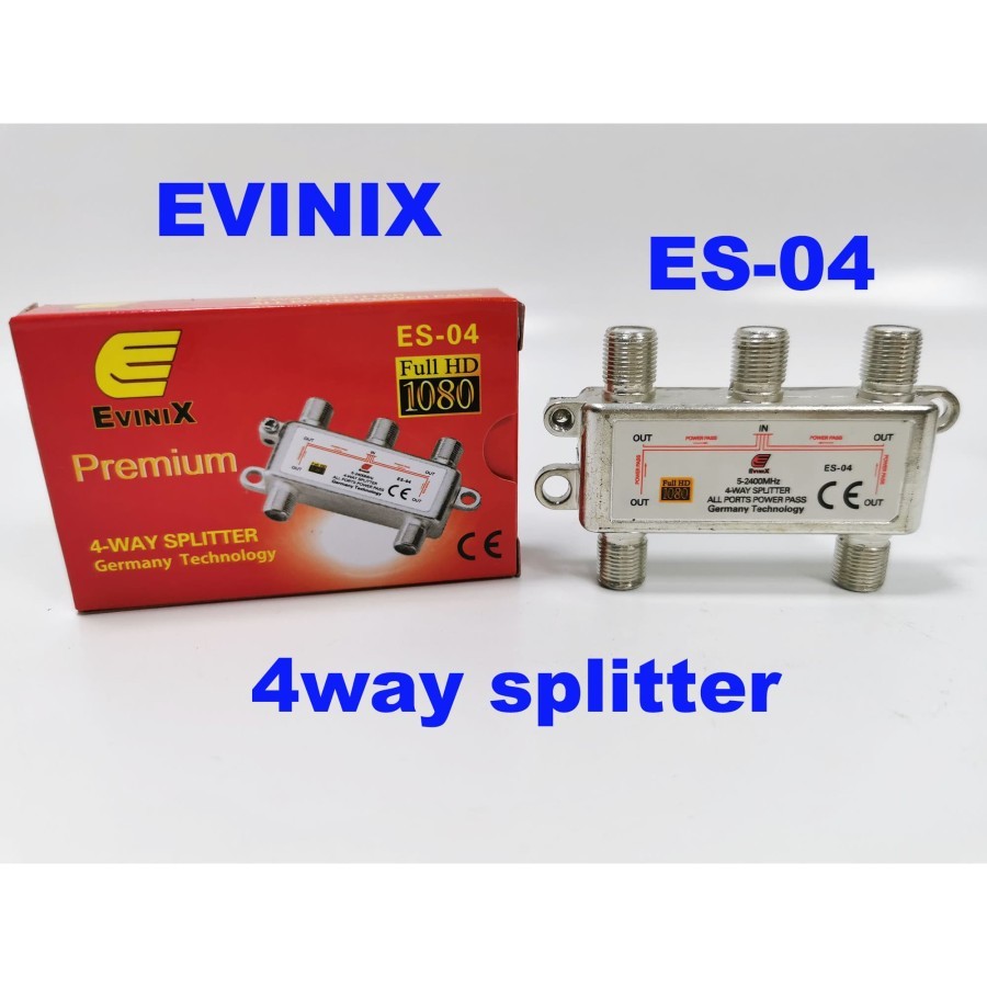 Jual ES-04 Splitter TV 4 way Skyview HD 1080P | Shopee Indonesia