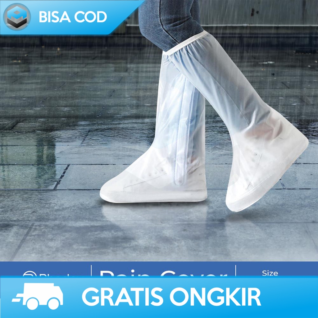Jual PELINDUNG SEPATU ANTI AIR JAS HUJAN TRANSPARAN WATERPROOF ...