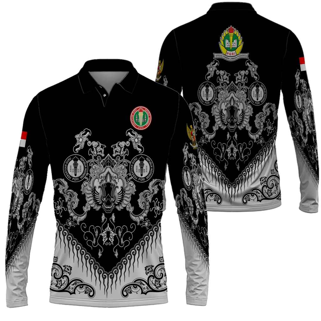 Jual Baju Seragam Batik PGRI Pria / Baju Batik Guru / Kaos Polo pgri pramuka | Shopee Indonesia