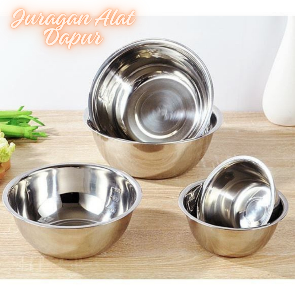 Jual Mangkok Stainless / Stainless Bowl | Shopee Indonesia