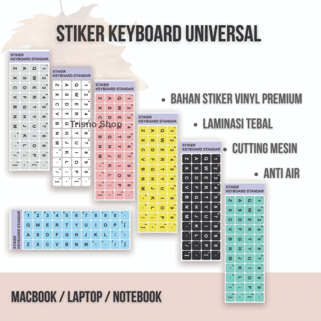 Jual STIKER KEYBOARD ENGLISH ANTI AIR HANGEUL [ BAHAN PREMIUM ...
