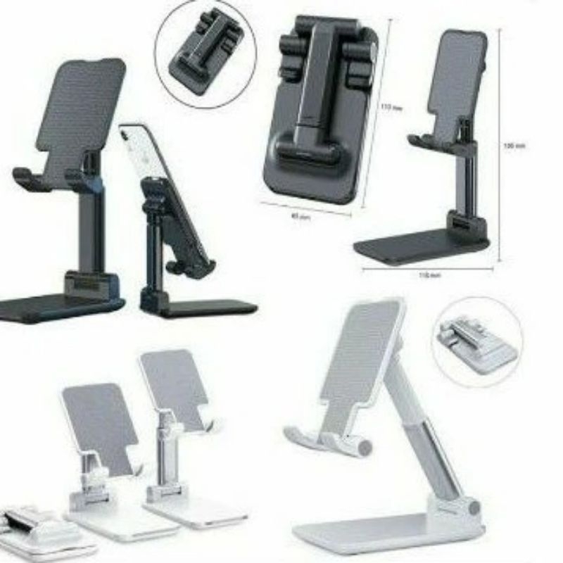 Jual STAND HOLDER HP FOLDING HD-23 PONSEL ADJUSTABLE UNTUK MEJA ...