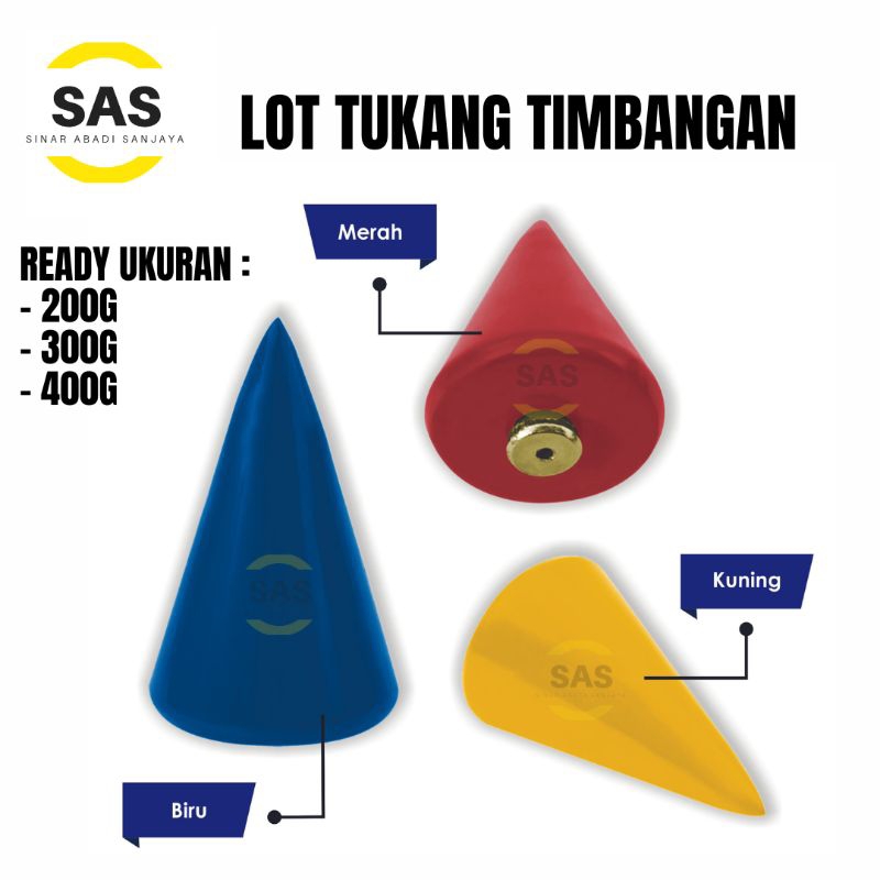 Jual [SAS] Lot Tukang 200 300 400 Gram Bandul Timbangan Kerucut Alat ...