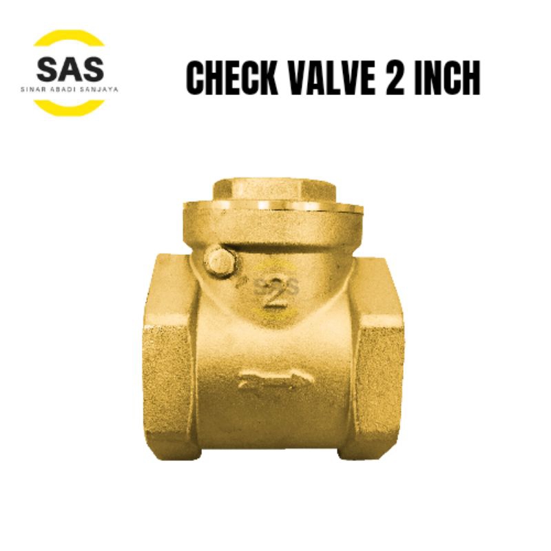Jual [SAS] Check Valve Kuningan 2 Inch | Shopee Indonesia