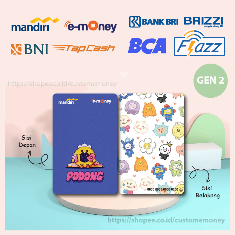 Jual KARTU EMONEY KPOP TRUZ PODONG TREASURE KARTU ETOLL E-MONEY MANDIRI ...