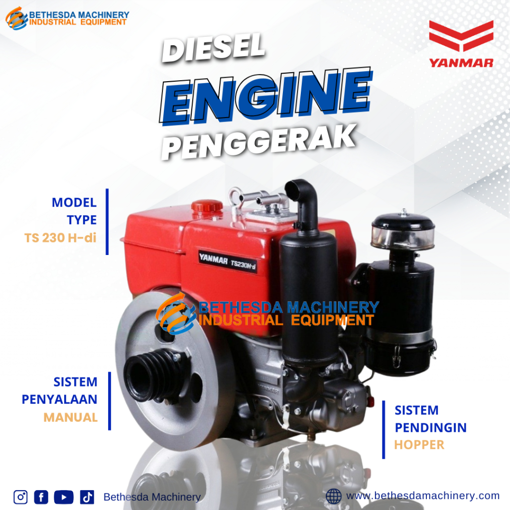 Jual Mesin Penggerak / Diesel Engine 23 Hp / 23 Pk YANMAR TS 230 HV-di | Shopee Indonesia