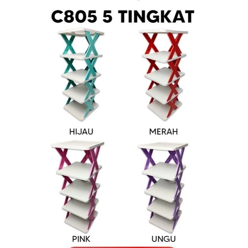 Jual Rak Sepatu Simple Estetik 5 Susun - Kendari | Shopee Indonesia