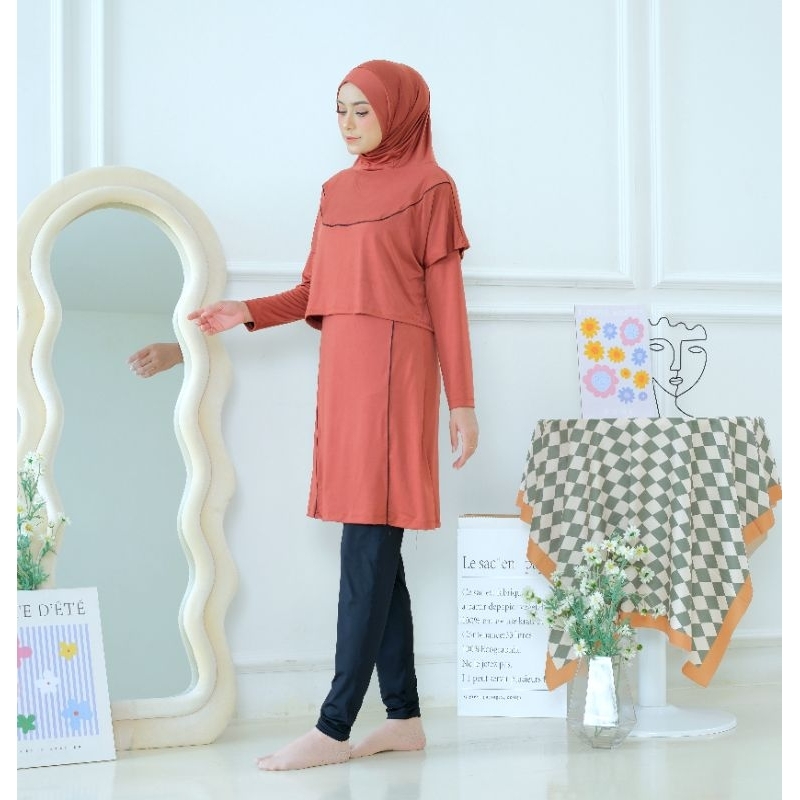 Jual Baju Renang Muslimah Dewasa Baju Renang Wanitaperempuan Muslimah Baju Renang Hijab Panjang