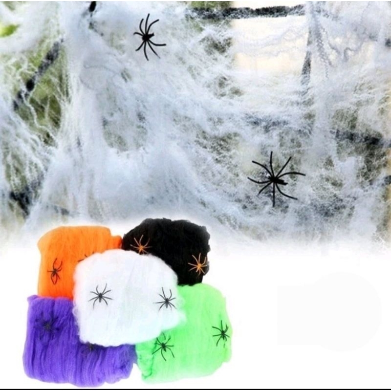 Jual KAPAS LABA LABA/SARANG LABA LABA/halloween | Shopee Indonesia