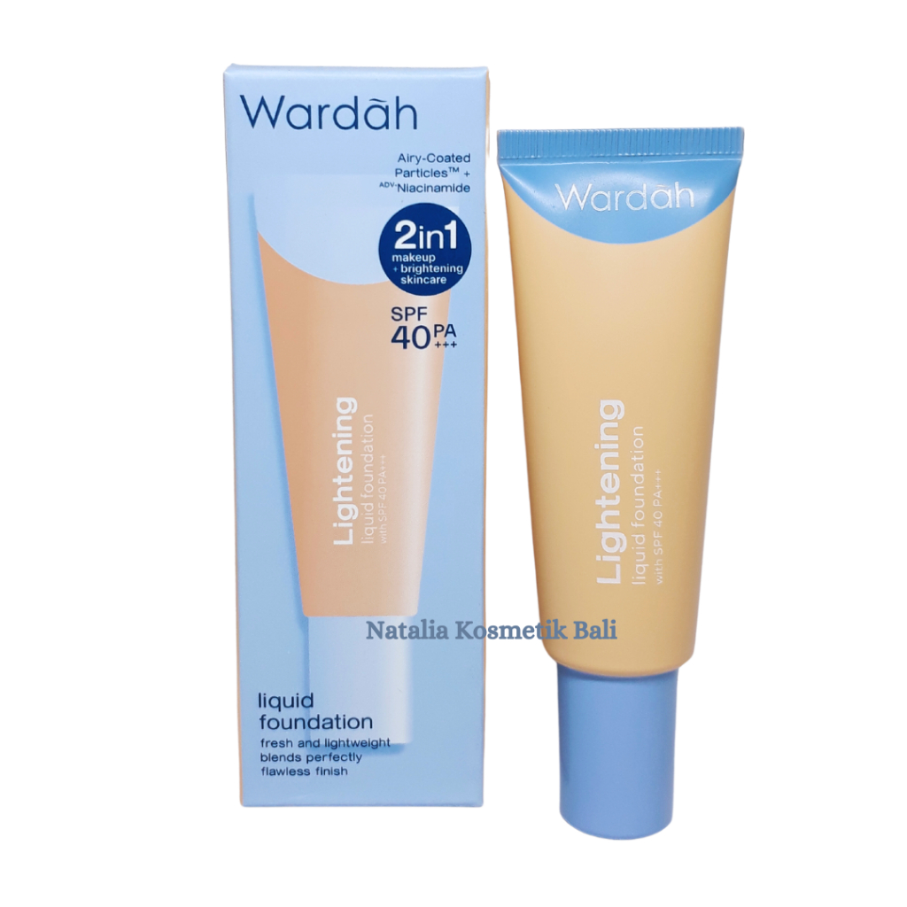 Jual Wardah Lightening Liquid Foundation SPF 40 PA+++ - 25ml | Shopee ...