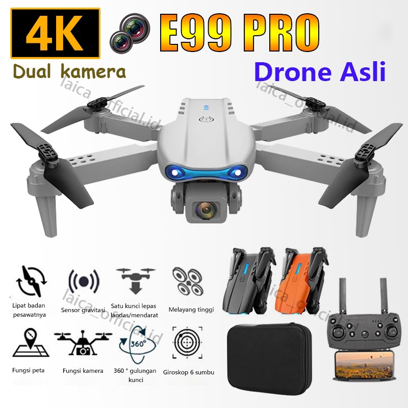 Jual 2025 TERBARU Drone E99 PRO Mini Drone Dual Kamera Drone indoor RC 4K HD Kamera WIFI FPV ...