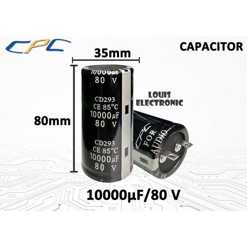 Jual CAPACITOR ELCO CPC 10000UF 80V ELCO KAPASITOR ORIGINAL ( 1 PCS ...