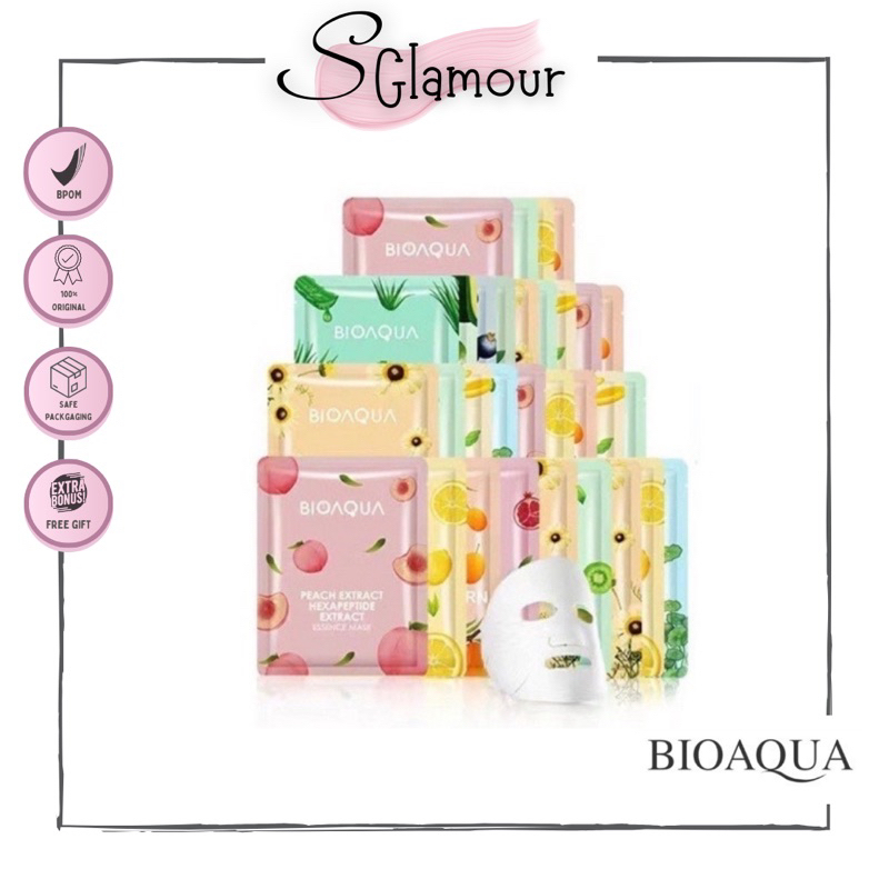 Jual [READY STOCK] BIOAQUA Sheet Mask Hydrating Essence Face Mask Brightening Moisturizing Skin ...