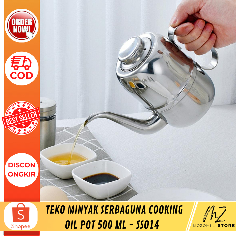 Jual Teko Minyak Serbaguna Cooking Oil Pot 500 ml / Aksesoris alat ...
