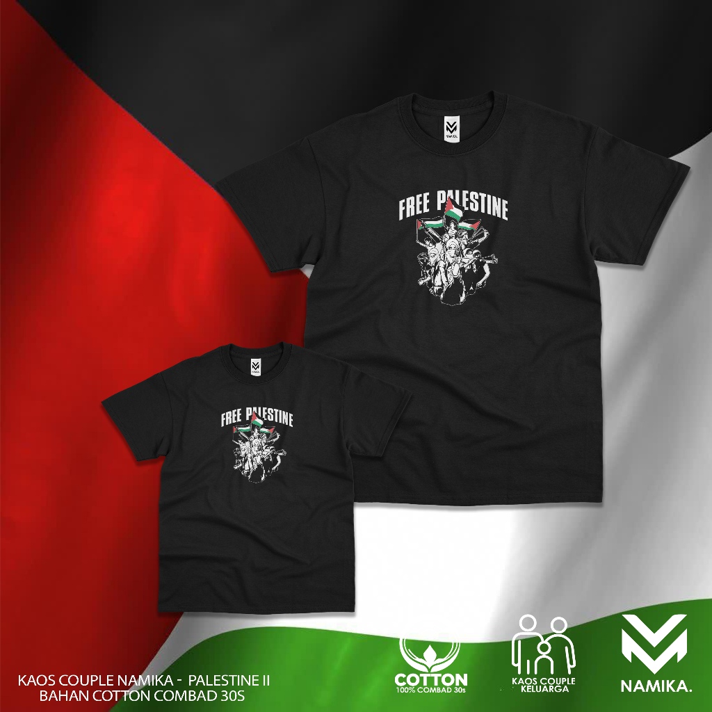 Jual NAMIKA KIDS | KAOS COUPLE ANAK DAN AYAH IBU KARAKTER PALESTINE II ...