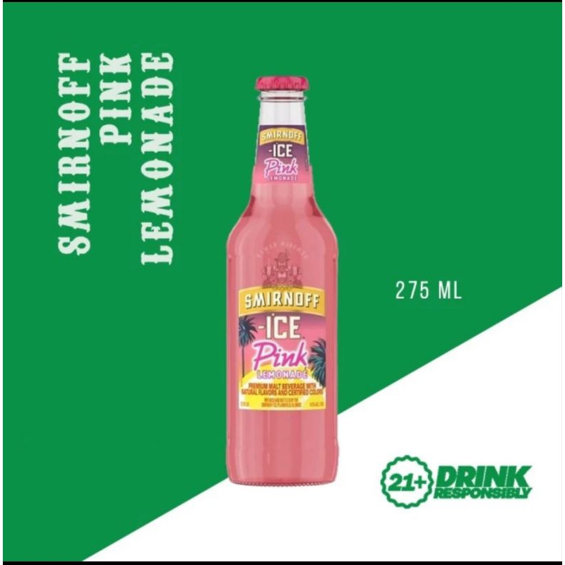 Jual Smirnoff ice Pink lemonade 275ml | Shopee Indonesia
