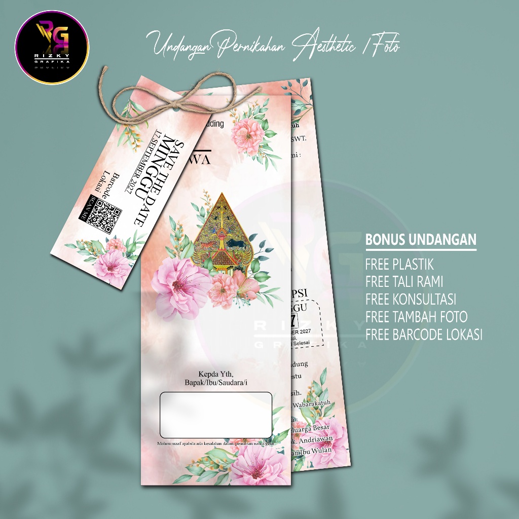 Jual Undangan Pernikahan | Undangan Rustic | Undangan Murah | Undangan ...