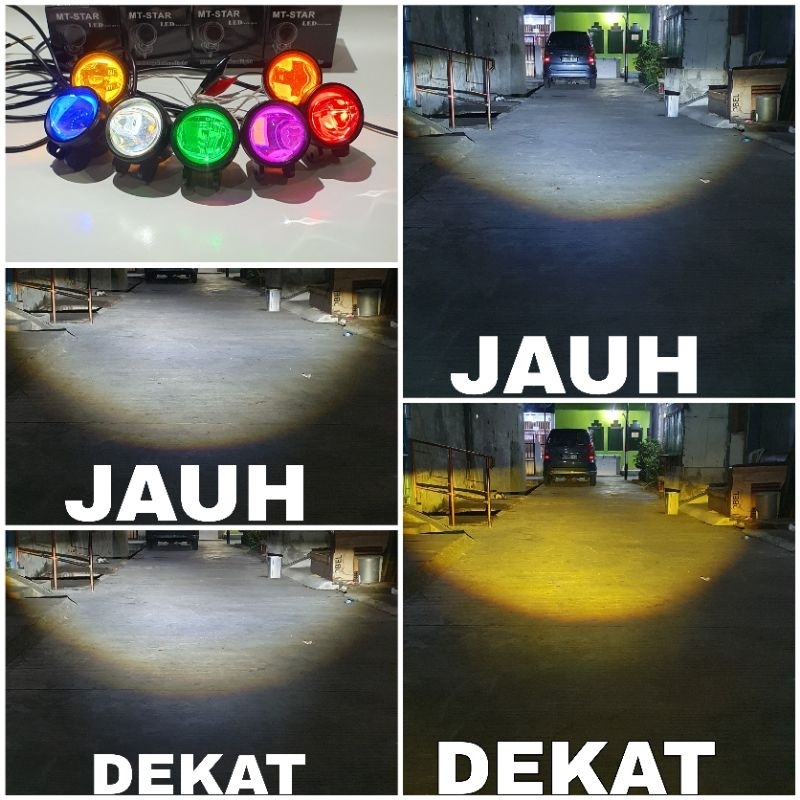 Jual lampu tembak led cwl laser gun d2 cut off 4d high low sudah di ...