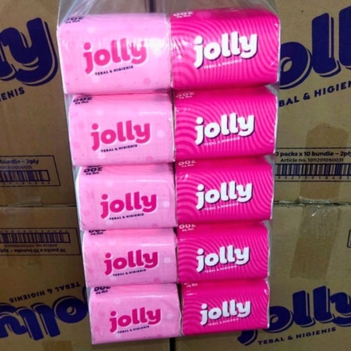 Jual JOLLY 10 PACK Tissue Pop Up 200 sheets | Tisu Kuat, Hemat, Halal ...