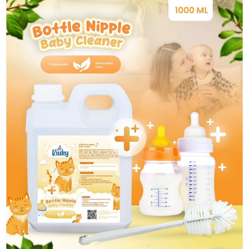 Jual KIUKY liquid cleanser cairan sabun pembersih botol susu dot bayi ...