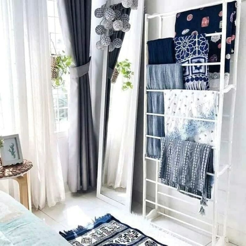 Jual Ladder Stand Hanger Rak Tangga Besi Gantungan Sajadah Mukena ...