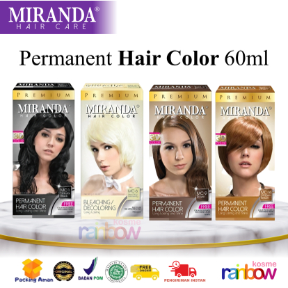 Jual MIRANDA Cat Rambut Permanen 60ml | Hair Color Premium | Dilengkapi ...