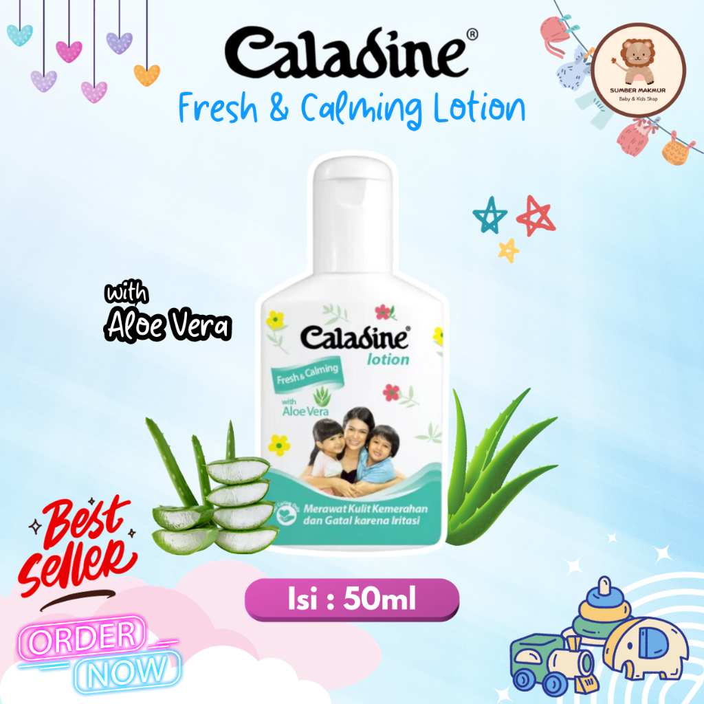 Jual Caladine Lotion Fresh and Calming Protective Active Formula With Aloe Vera 50ml | Shopee ...